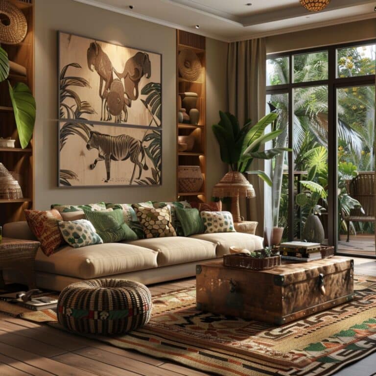 15 Safari Interior Design Ideas: Creating an Elegant and Natural ...