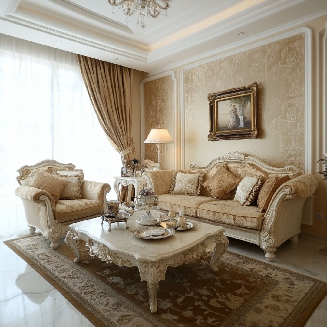 10 Baroque Living Room Ideas: Create an Elegant and Opulent Space with ...