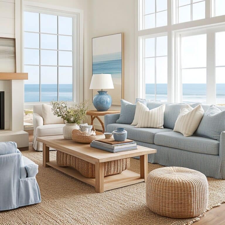 11 Coastal Modern Living Room Ideas: Create a Serene Beach-Inspired Space at Home | Florgeous