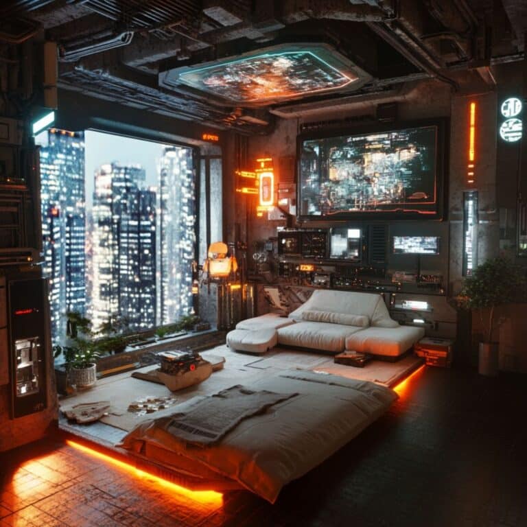 11 Cyberpunk Living Room Ideas: Transform Your Space with Futuristic ...