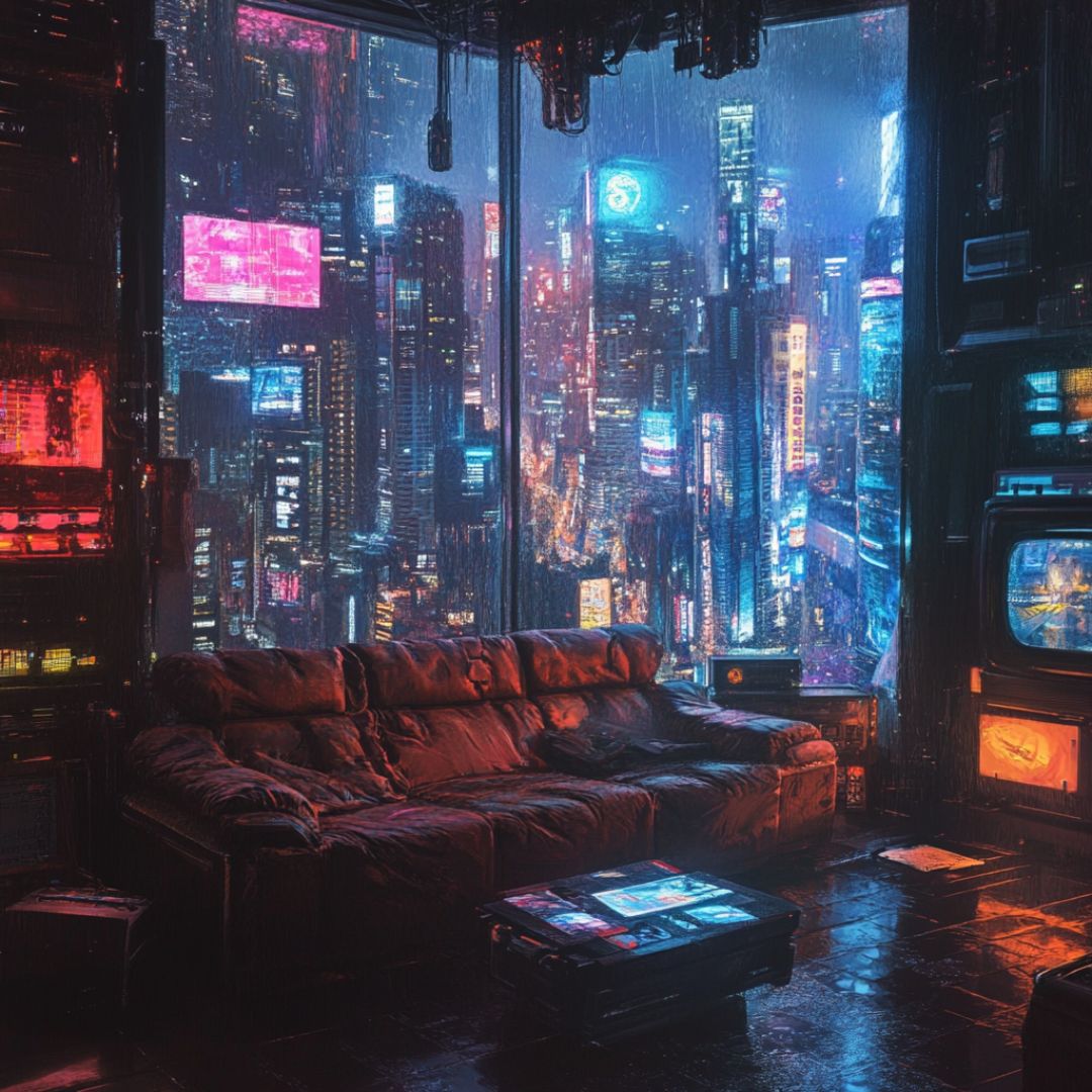 11 Cyberpunk Living Room Ideas: Transform Your Space with Futuristic ...