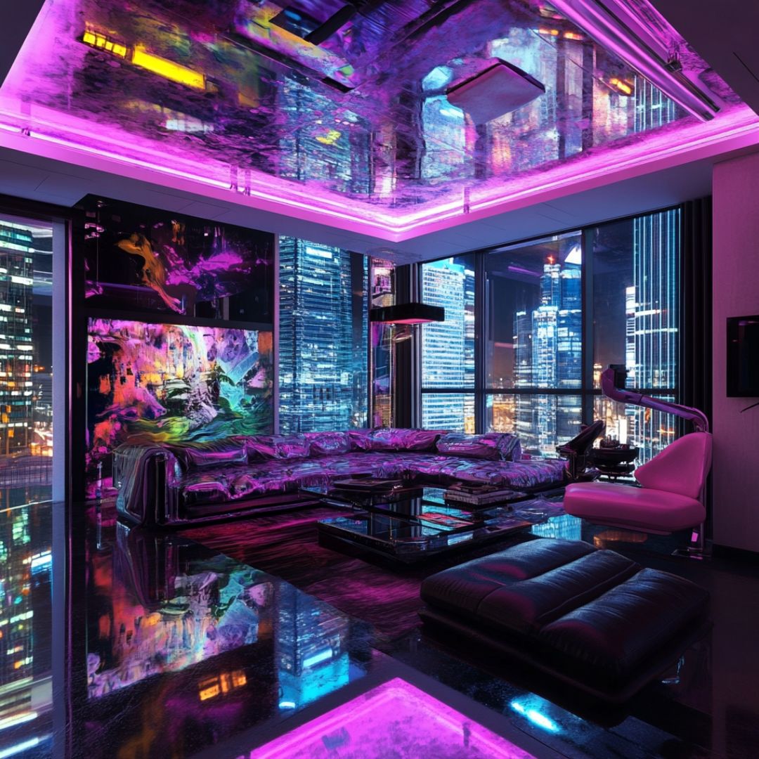 11 Cyberpunk Living Room Ideas: Transform Your Space with Futuristic ...