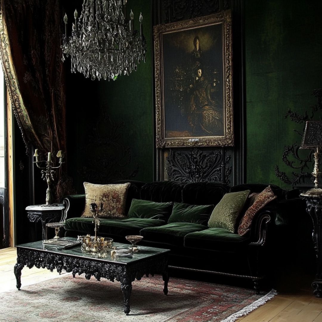 11 Gothic Living Room Ideas: Transform Your Space with Dark Elegance ...