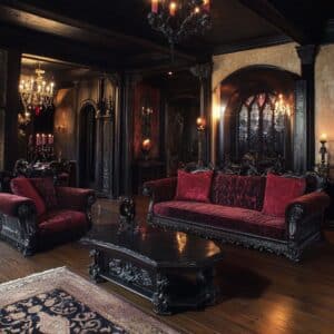 11 Gothic Living Room Ideas: Transform Your Space with Dark Elegance ...