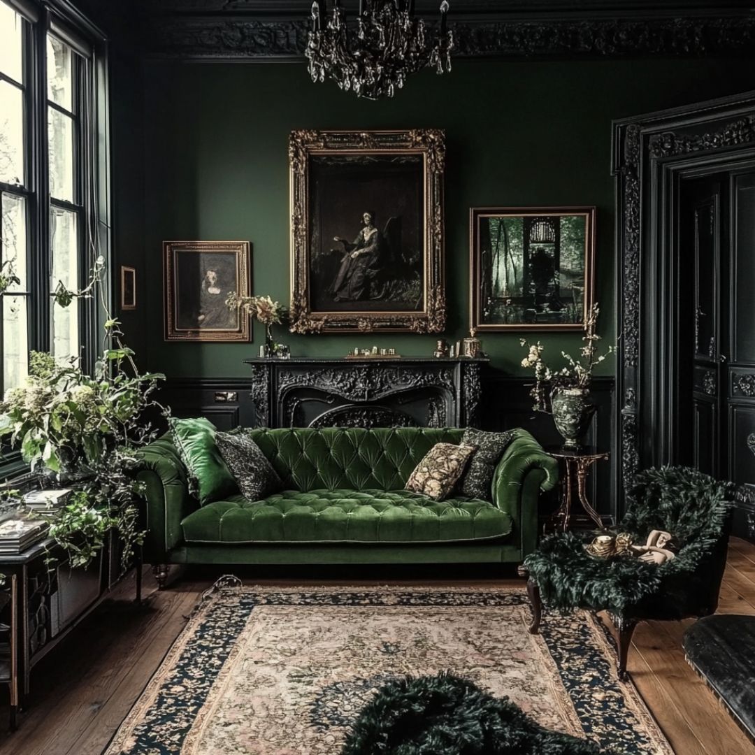 11 Gothic Living Room Ideas: Transform Your Space with Dark Elegance ...