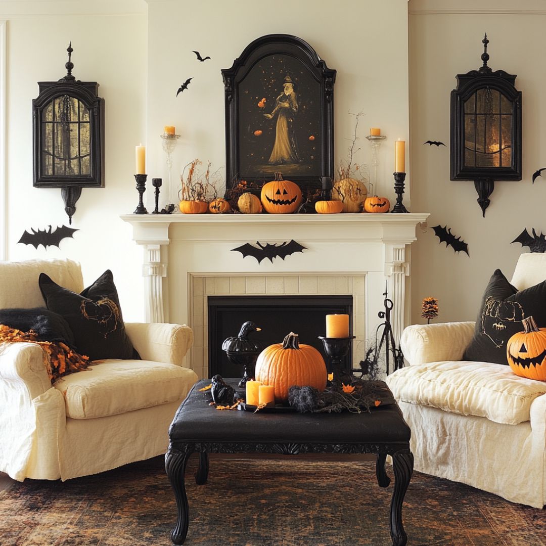 10 Halloween Living Room Ideas: Creative Decor Themes for a Spooky Yet ...