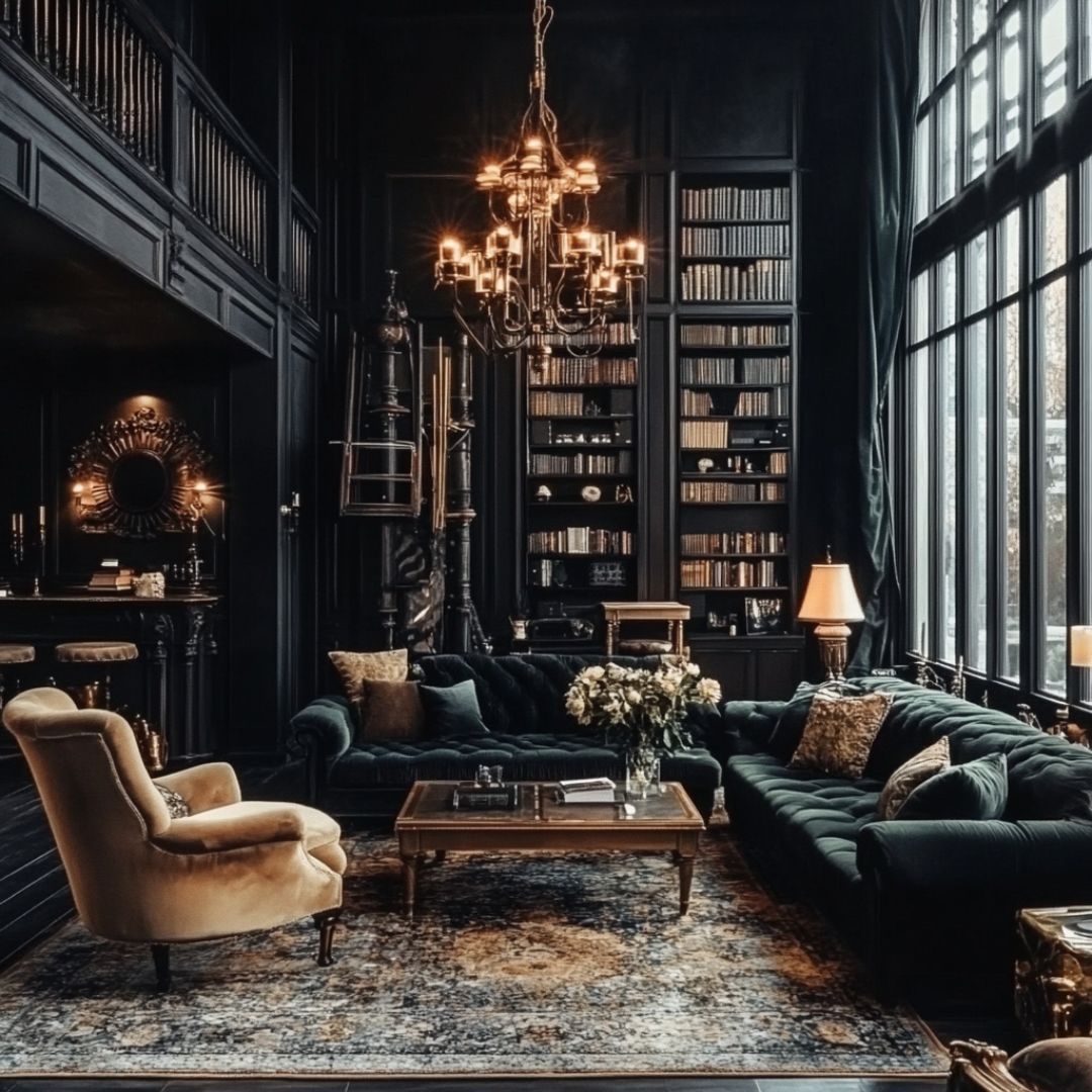 10 Dark Academia Living Room Ideas: Transform Your Space with Vintage ...
