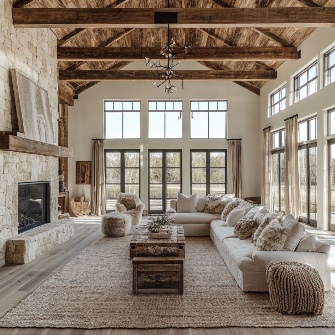 13 Farmhouse Living Room Ideas: Blend Rustic Charm with Modern Comfort ...