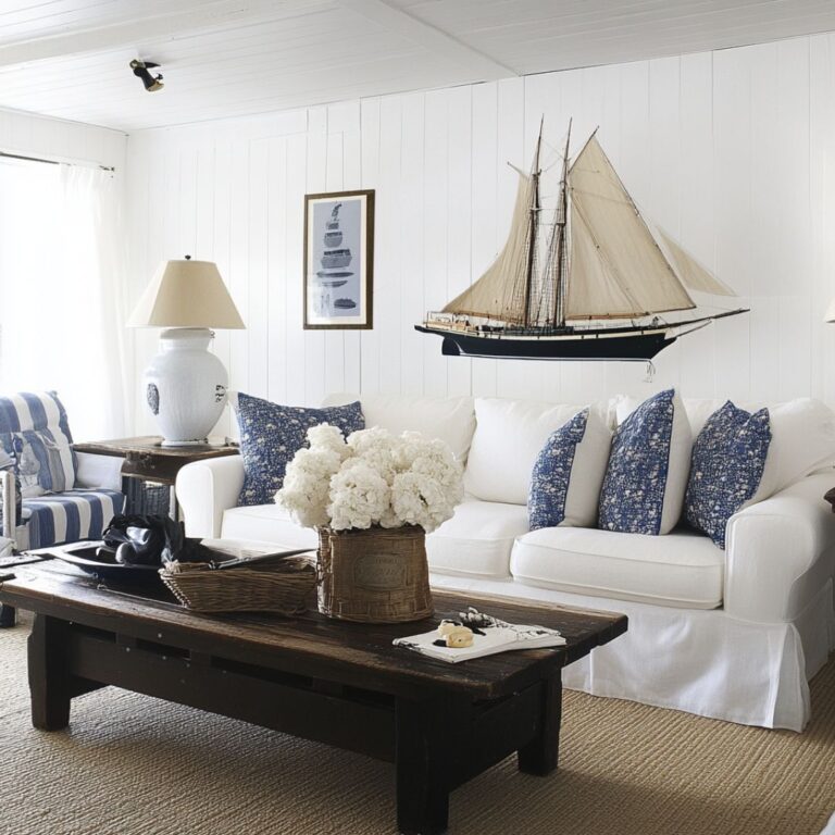 11 Nautical Living Room Ideas: Create a Coastal Retreat with Serenity ...
