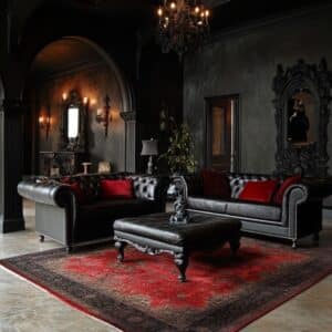 11 Gothic Living Room Ideas: Transform Your Space with Dark Elegance ...