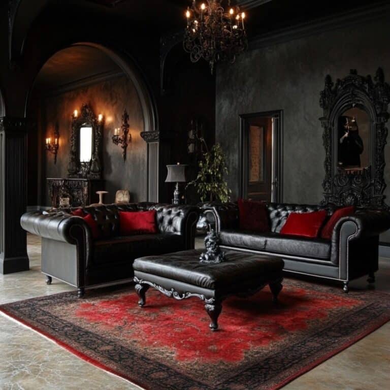 11 Gothic Living Room Ideas: Transform Your Space with Dark Elegance ...
