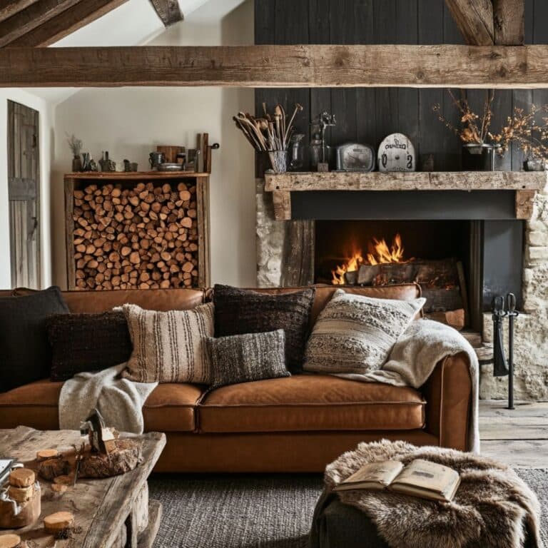 12 Rustic Living Room Ideas: Cozy Charm with Natural Elements and ...