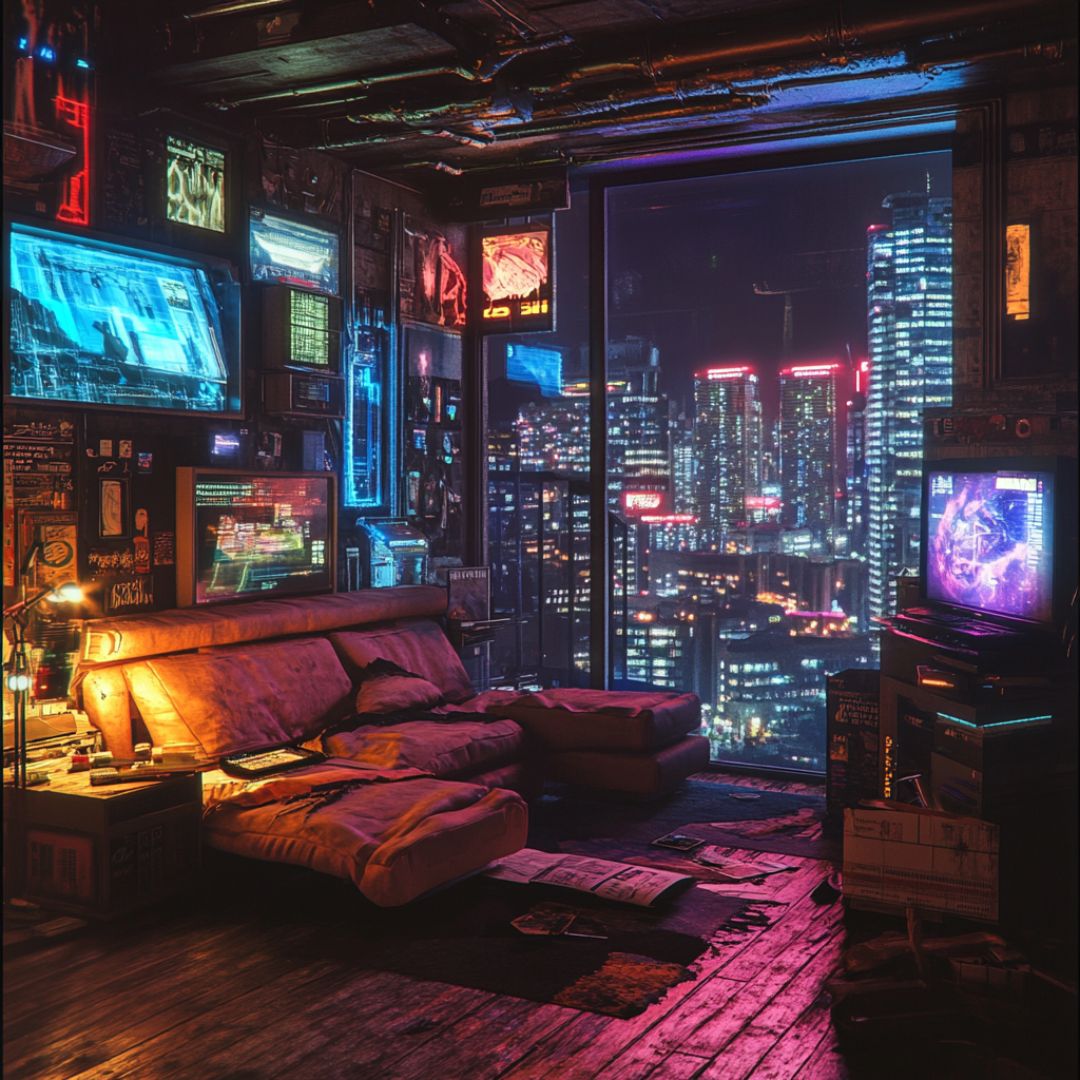 11 Cyberpunk Living Room Ideas: Transform Your Space with Futuristic ...