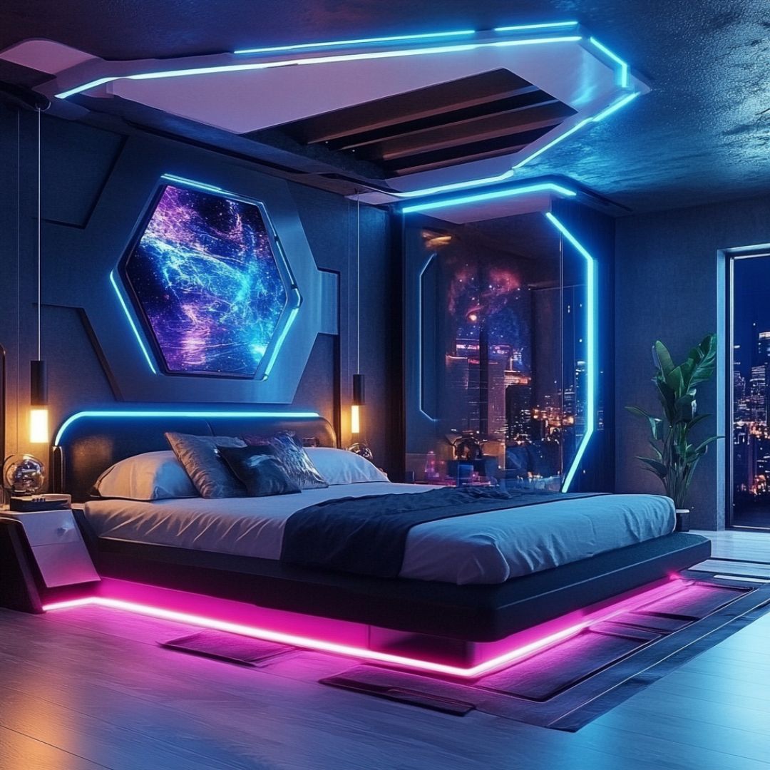 10 Mind-Blowing Cyberpunk Bedroom Ideas: Transform Your Space into a ...