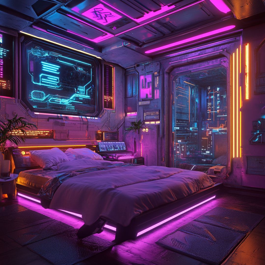 10 Mind-Blowing Cyberpunk Bedroom Ideas: Transform Your Space into a ...