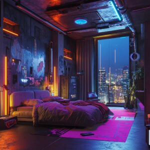 10 Mind-Blowing Cyberpunk Bedroom Ideas: Transform Your Space into a ...