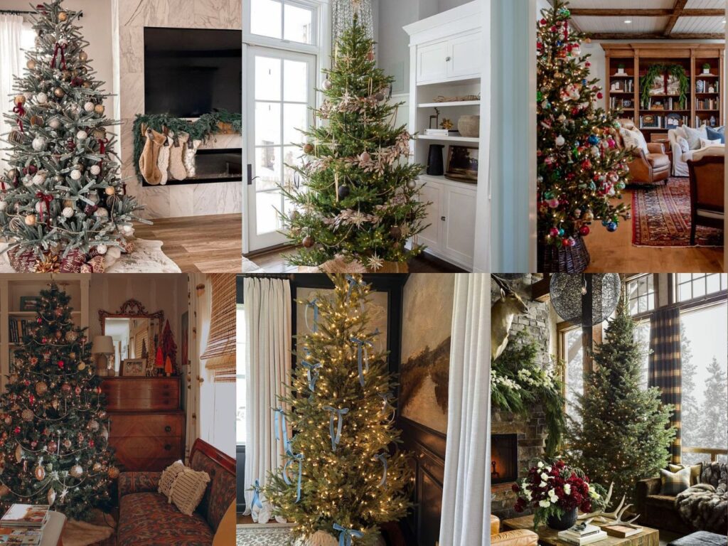 13 Rustic Farmhouse Christmas Tree Decorations for a Cozy Holiday Home ...