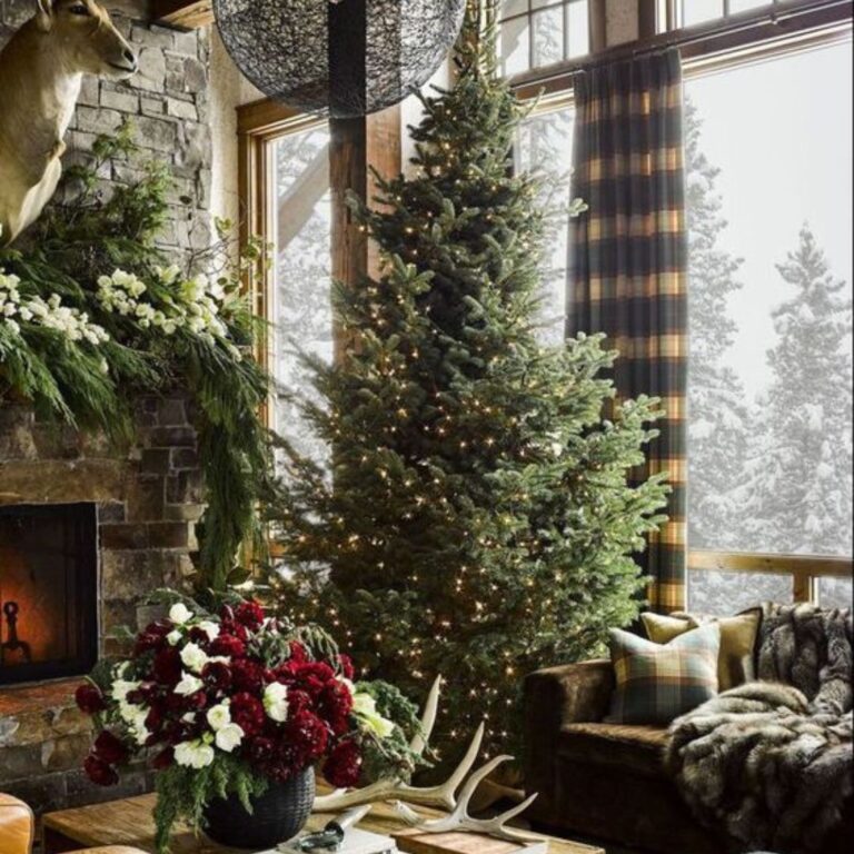 13 Rustic Farmhouse Christmas Tree Decorations for a Cozy Holiday Home ...