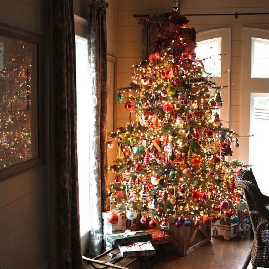 13 Rustic Farmhouse Christmas Tree Decorations for a Cozy Holiday Home ...