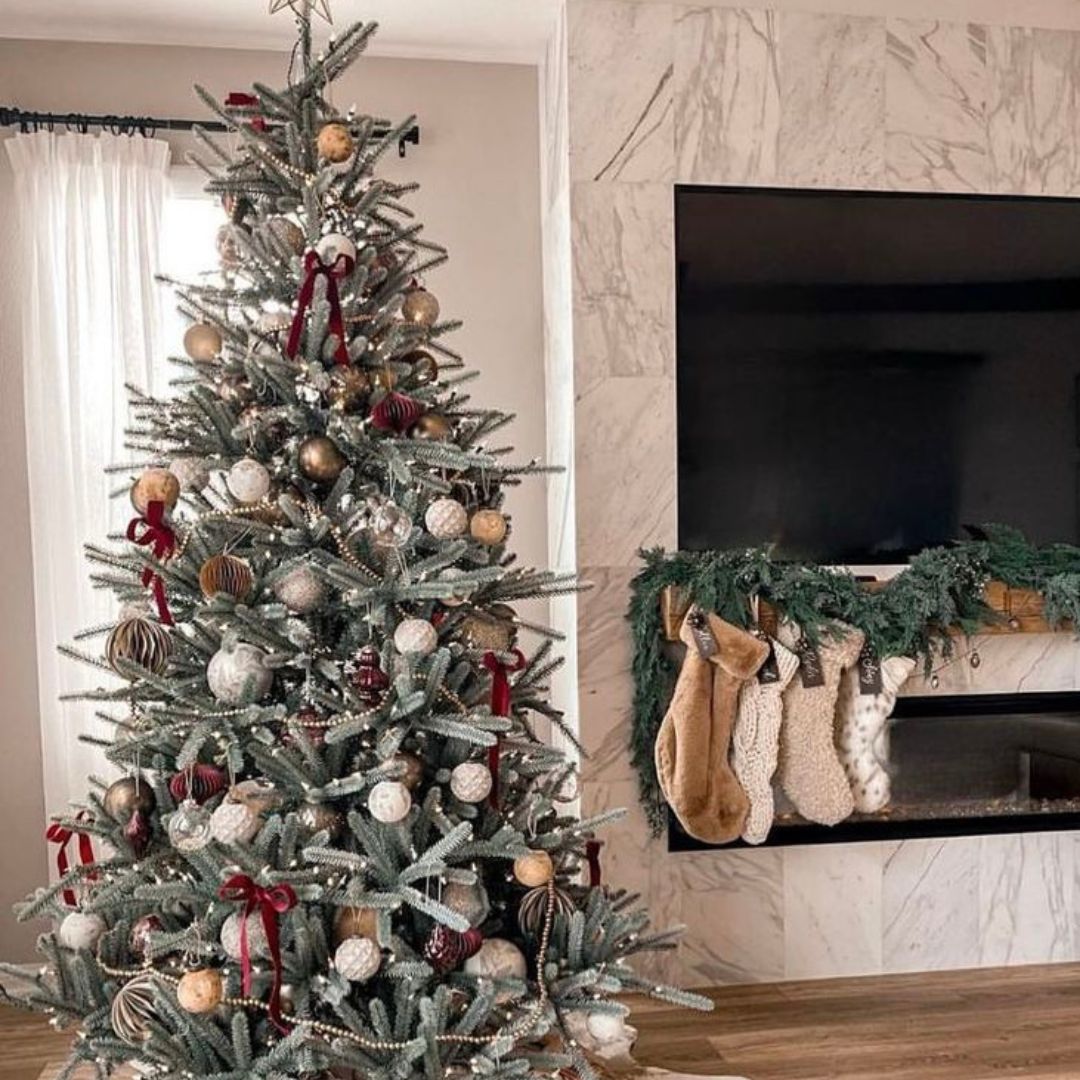 13 Rustic Farmhouse Christmas Tree Decorations for a Cozy Holiday Home ...
