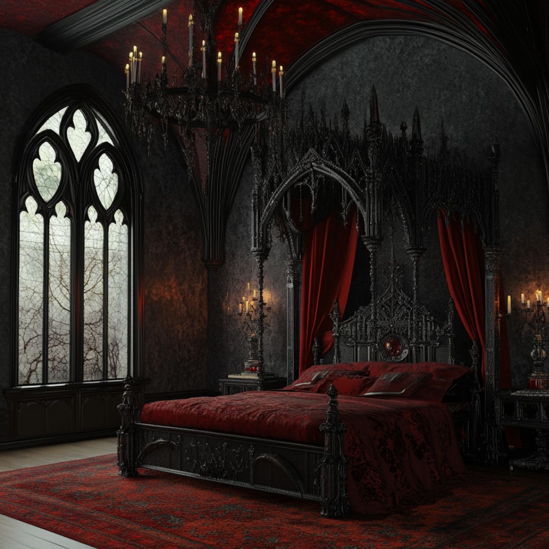 10 Dramatic Gothic Bedroom Ideas: Create Your Dark Romantic Sanctuary ...