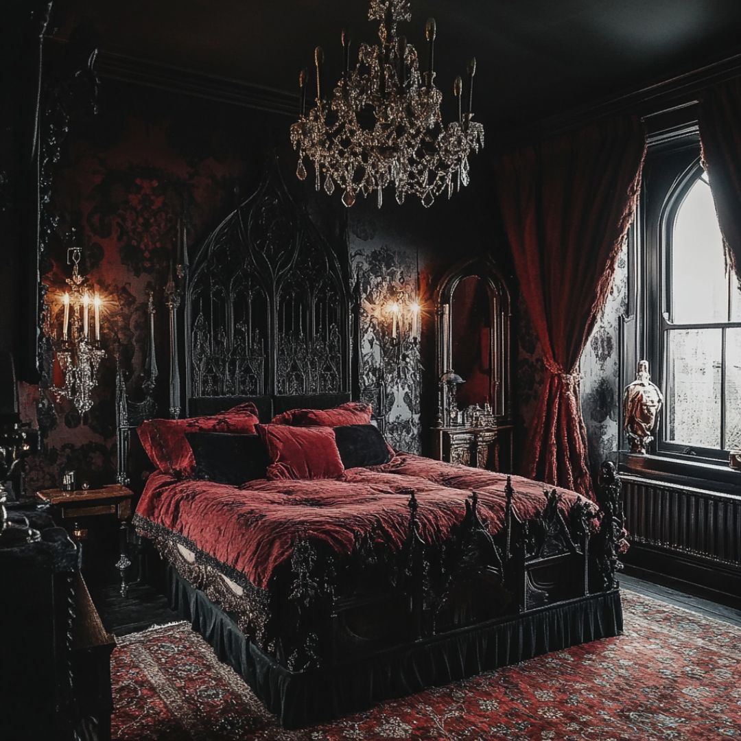 10 Dramatic Gothic Bedroom Ideas: Create Your Dark Romantic Sanctuary ...