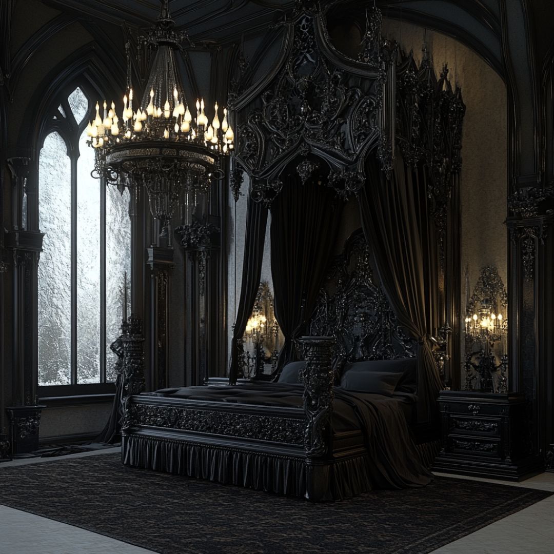 10 Dramatic Gothic Bedroom Ideas: Create Your Dark Romantic Sanctuary ...