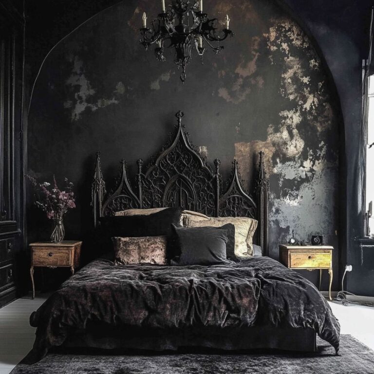 10 Dramatic Gothic Bedroom Ideas: Create Your Dark Romantic Sanctuary | Florgeous