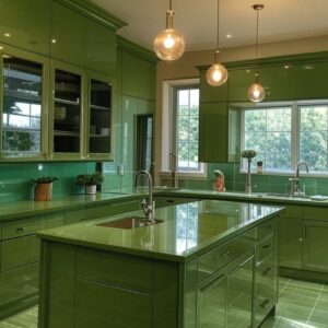 18 Stunning Green Kitchen Ideas to Transform Your Eco-Friendly Space ...