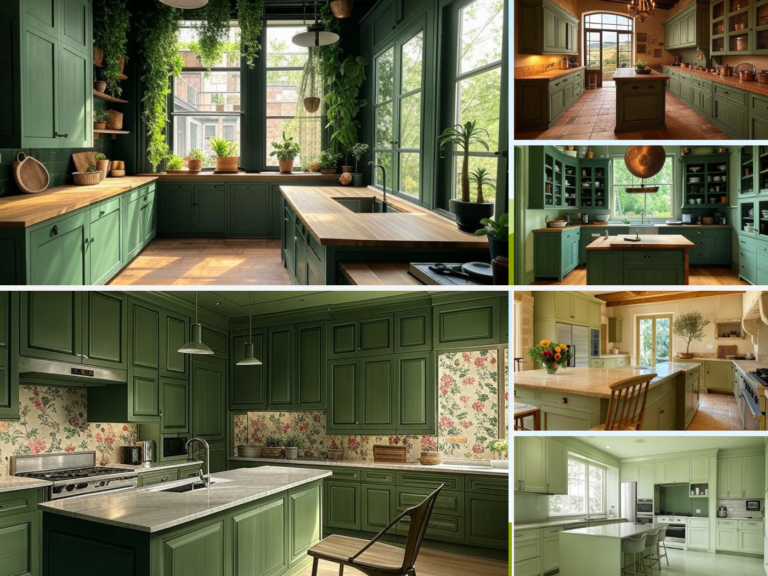18 Stunning Green Kitchen Ideas to Transform Your Eco-Friendly Space ...