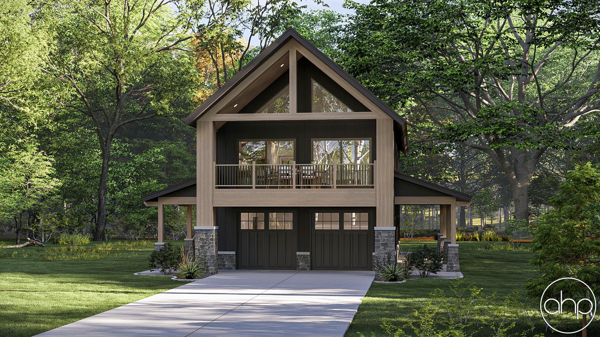 1278 Sq Ft 2-Bedroom 3-Bathroom Modern Barndominium House Plan | Florgeous