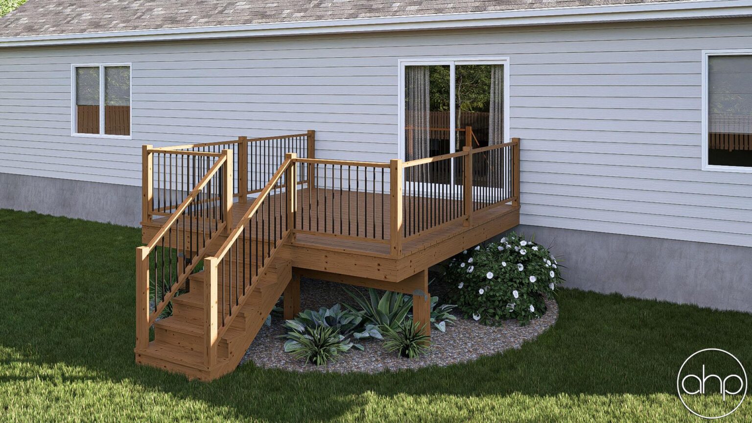 144 Sq Ft Deck Plan Samantha | Florgeous