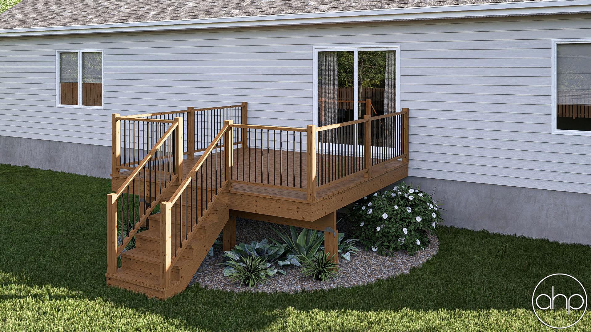 144 Sq Ft Deck Plan Samantha | Florgeous