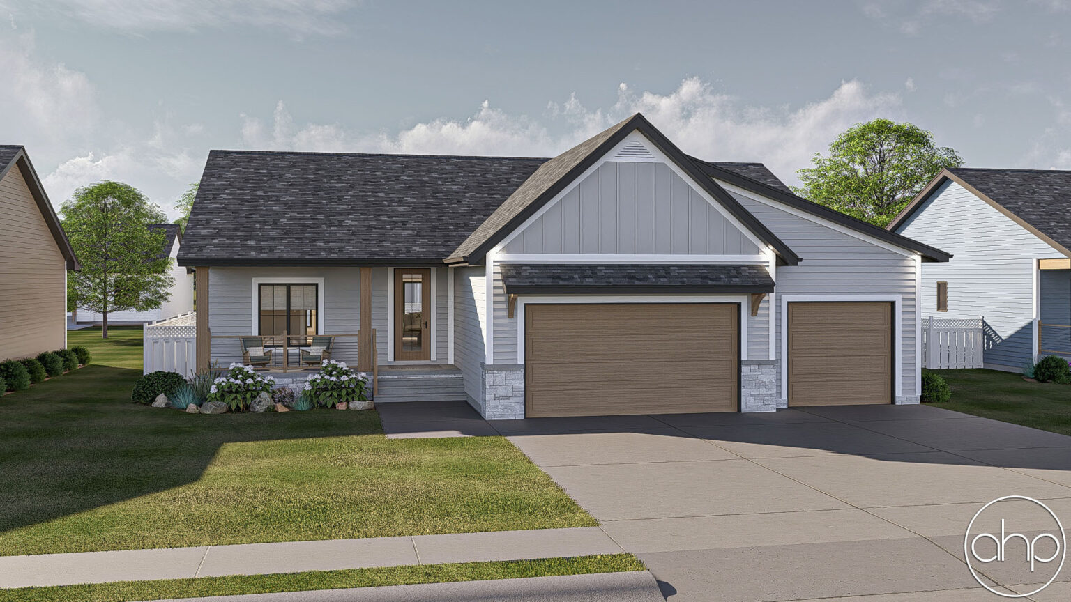 1758 Sq Ft 3-Bedroom 2-Bathroom Modern Farmhouse Style House Plan ...