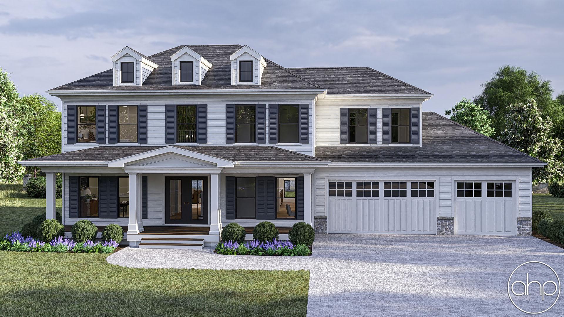 2899 Sq Ft 4-Bedroom 3-Bathroom Colonial House Plan | Florgeous