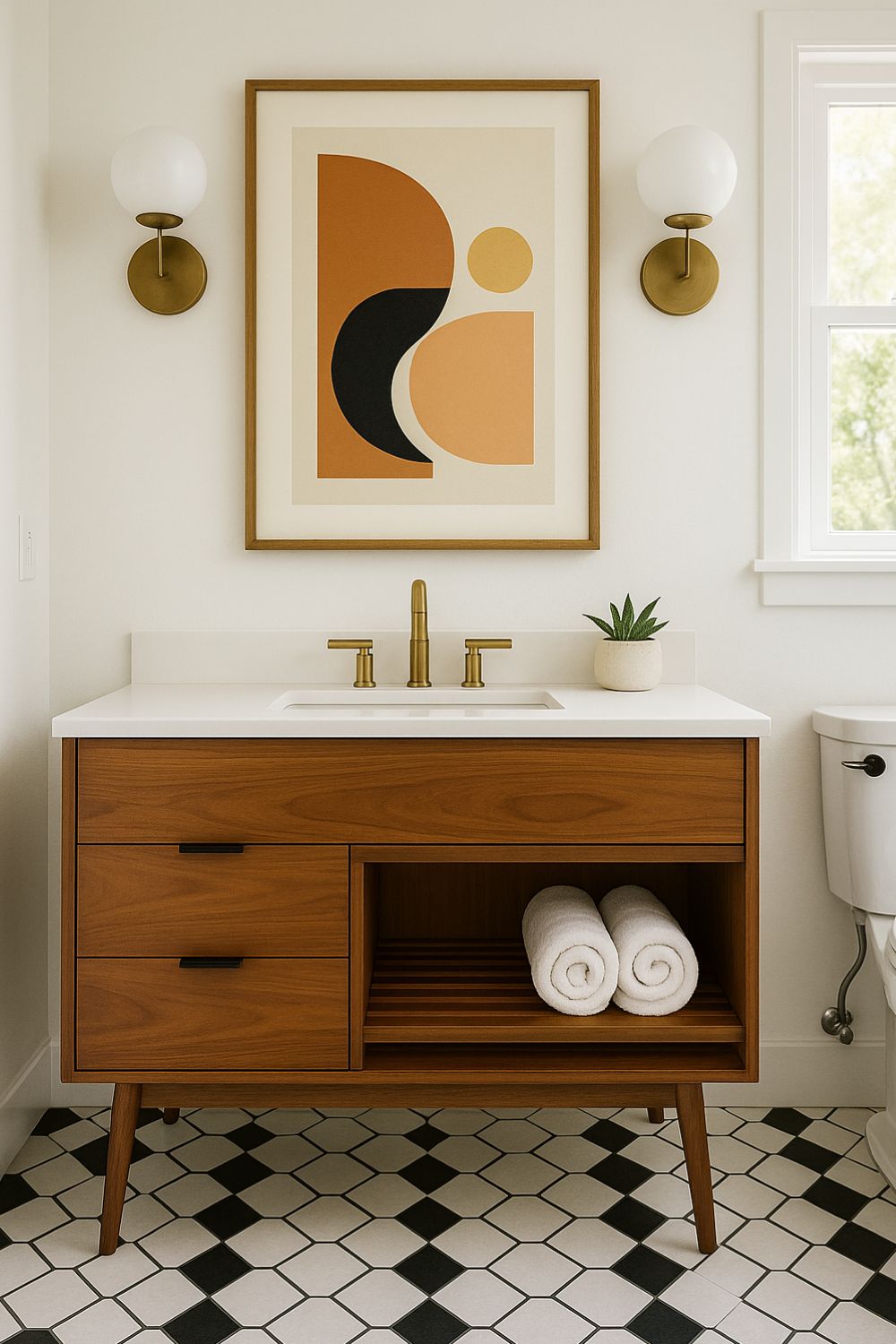 15 Mid-Century Modern Bathroom Ideas: Sleek, Retro, and Stylishly ...