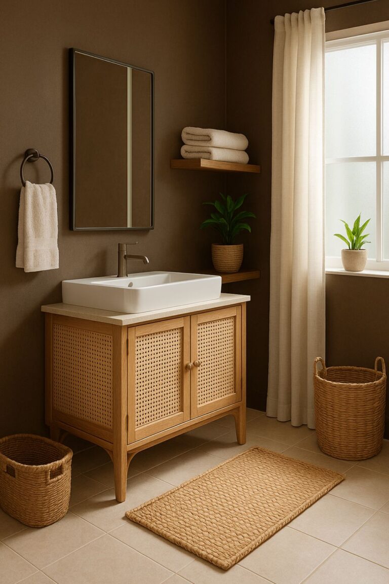 17 Brown Bathroom Ideas: Warm, Elegant, and Naturally Grounding | Florgeous