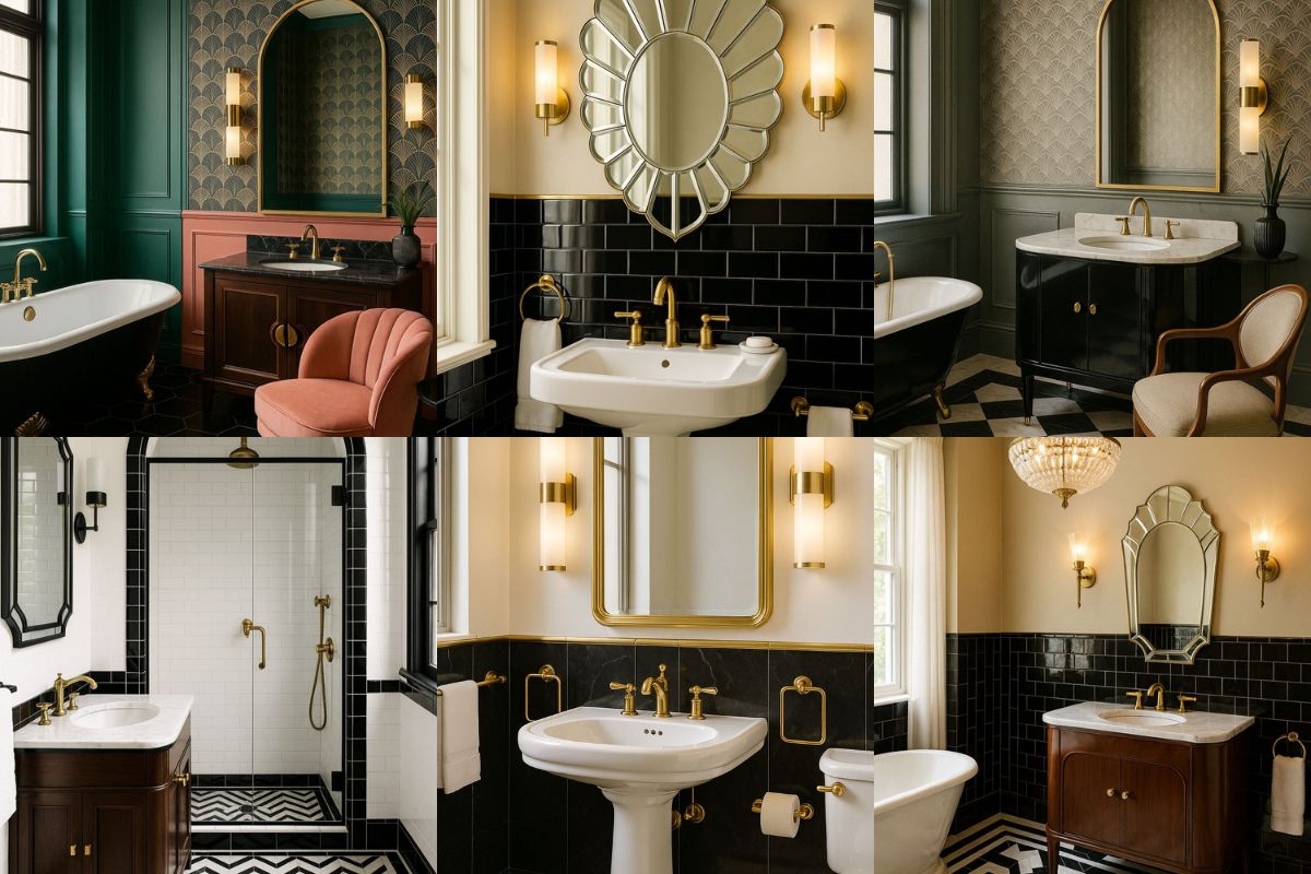 15 Art Deco Bathroom Ideas: Glamorous, Geometric, and Boldly Beautiful ...