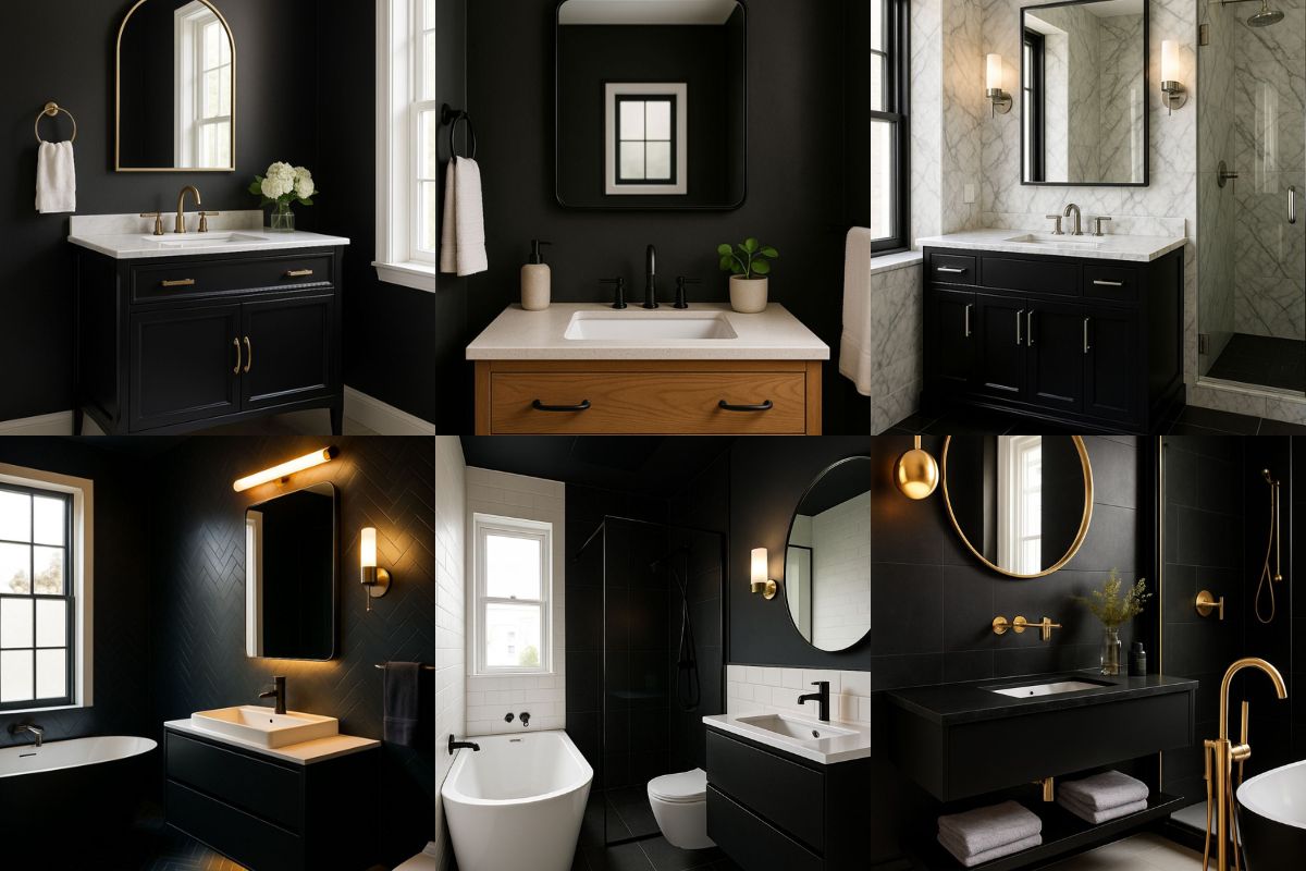 15 Black Bathroom Ideas: Bold, Sophisticated, and Unforgettably Stylish ...