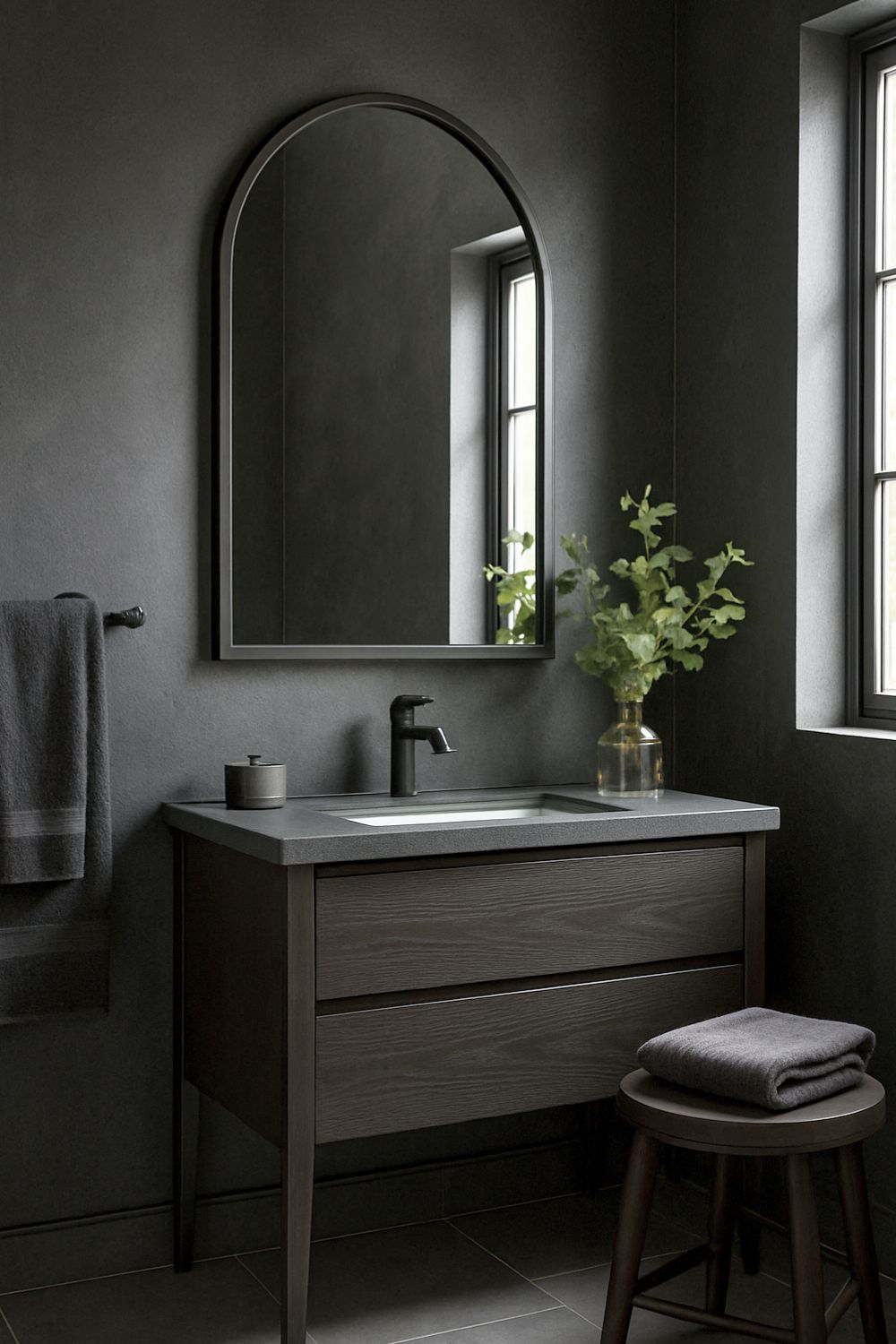 15 Charcoal Bathroom Ideas: Modern, Moody, and Surprisingly Inviting ...