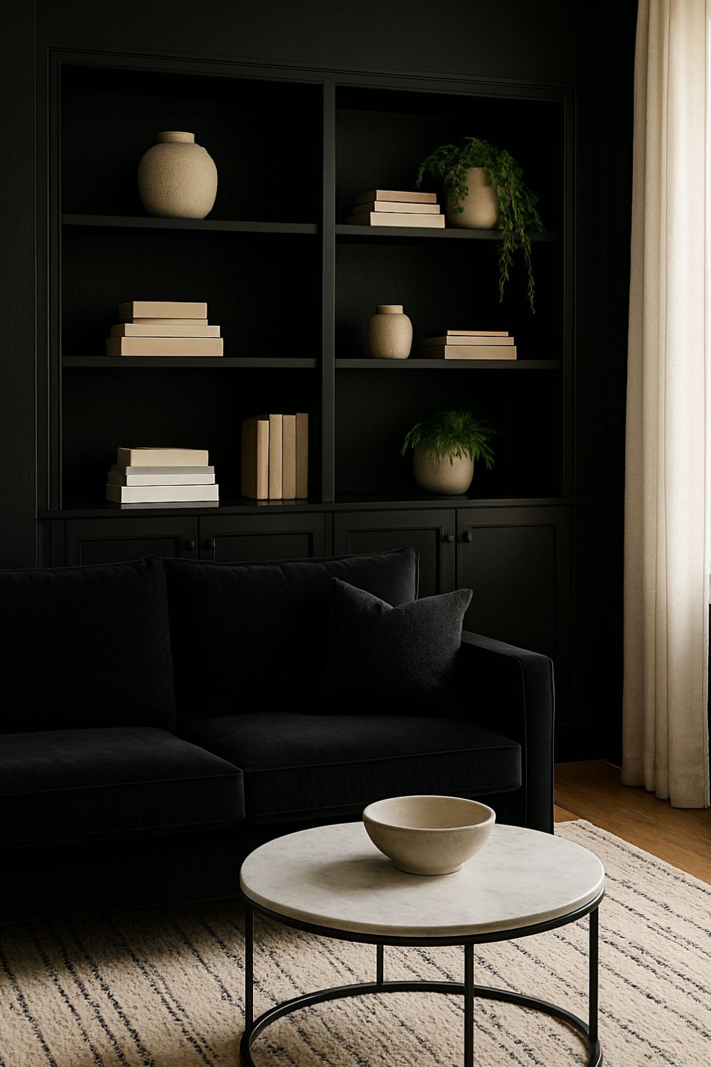 15 Black Living Room Ideas: Bold, Sophisticated, and Surprisingly ...