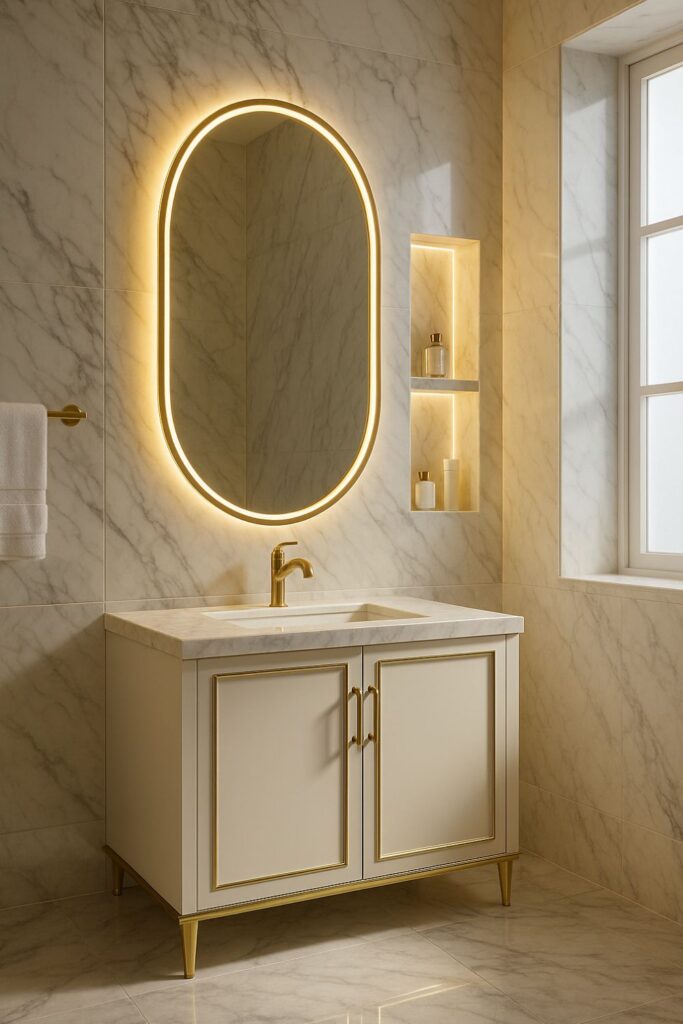 15 Glam Bathroom Ideas: Luxe, Sparkling, and Made to Impress | Florgeous