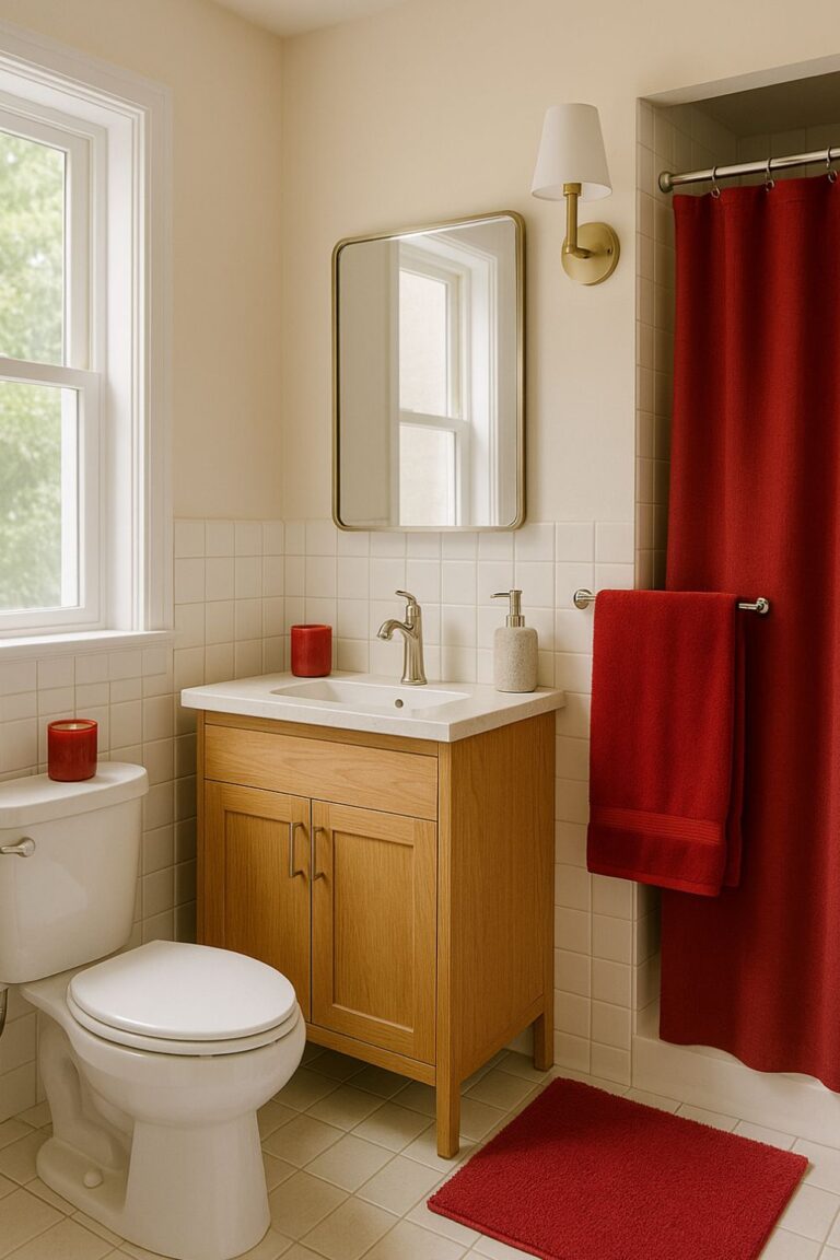 13 Red Bathroom Ideas: Bold, Dramatic, and Full of Personality | Florgeous