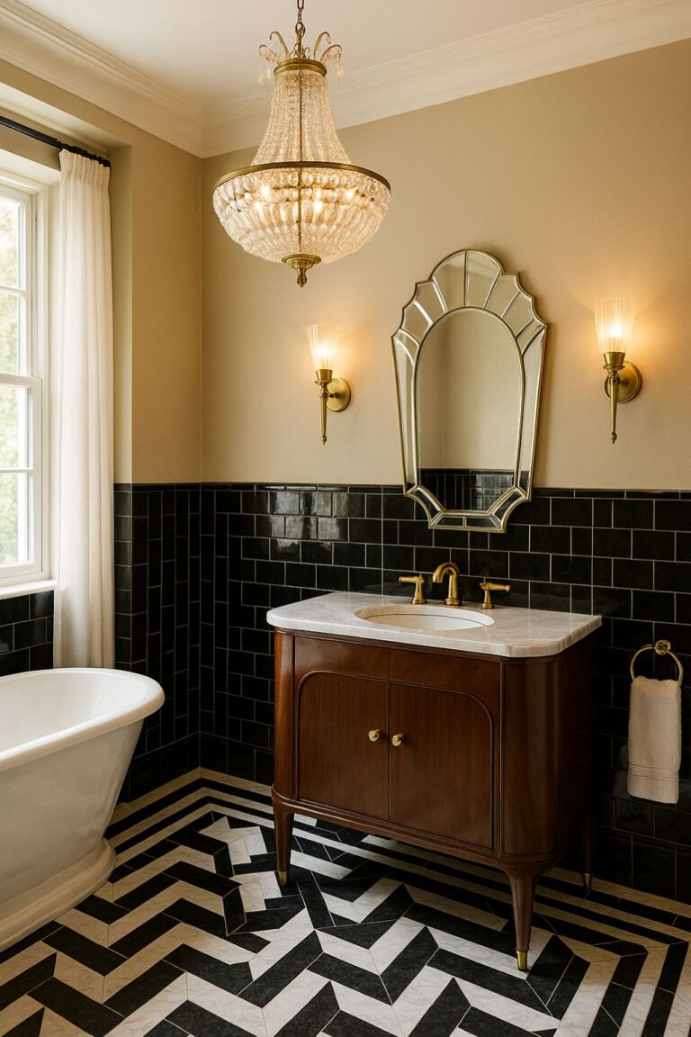 15 Art Deco Bathroom Ideas: Glamorous, Geometric, and Boldly Beautiful ...