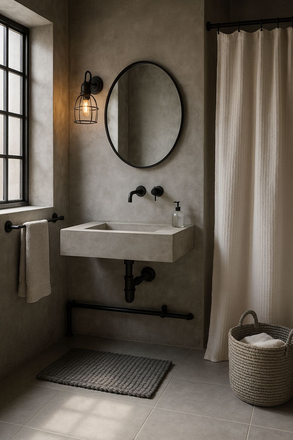 15 Industrial Bathroom Ideas: Raw, Refined, and Strikingly Stylish ...