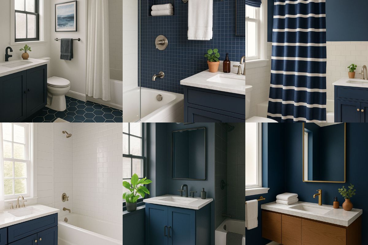 15 Navy Bathroom Ideas Bold Calming And Deeply Sophisticated Florgeous