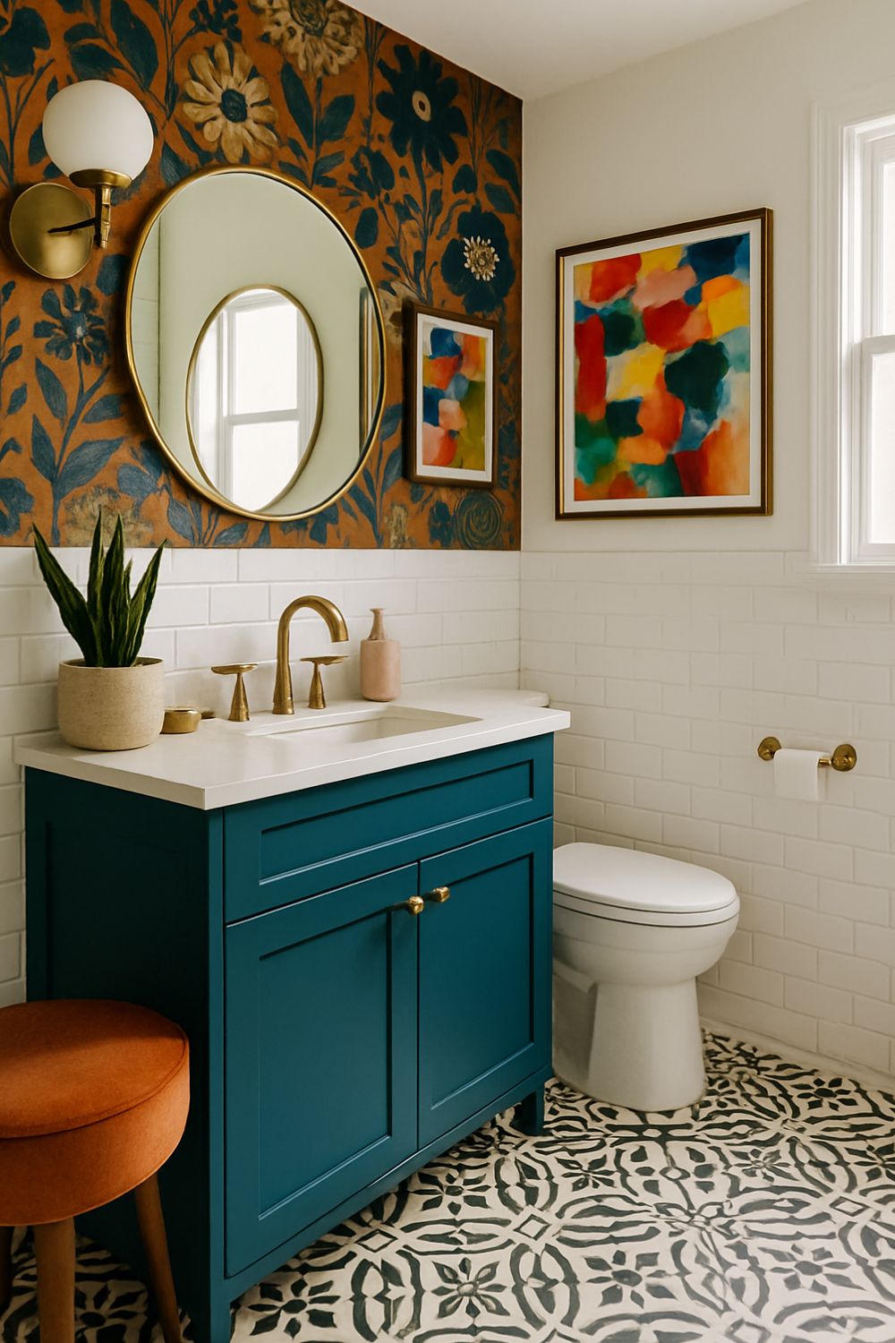 15 Eclectic Bathroom Ideas: Bold, Personal, and Wonderfully Unpredictable | Florgeous