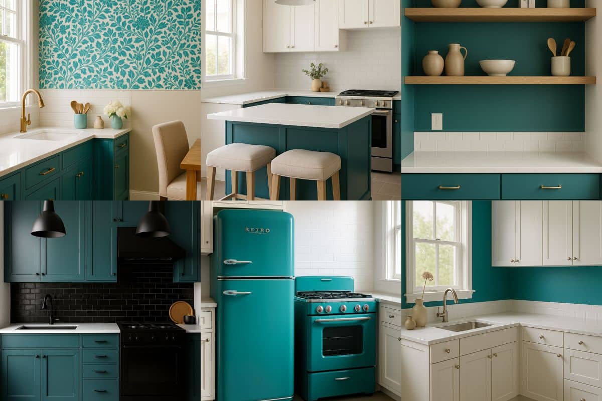 15 Teal Kitchen Ideas: Vibrant, Refreshing, and Full of Personality ...