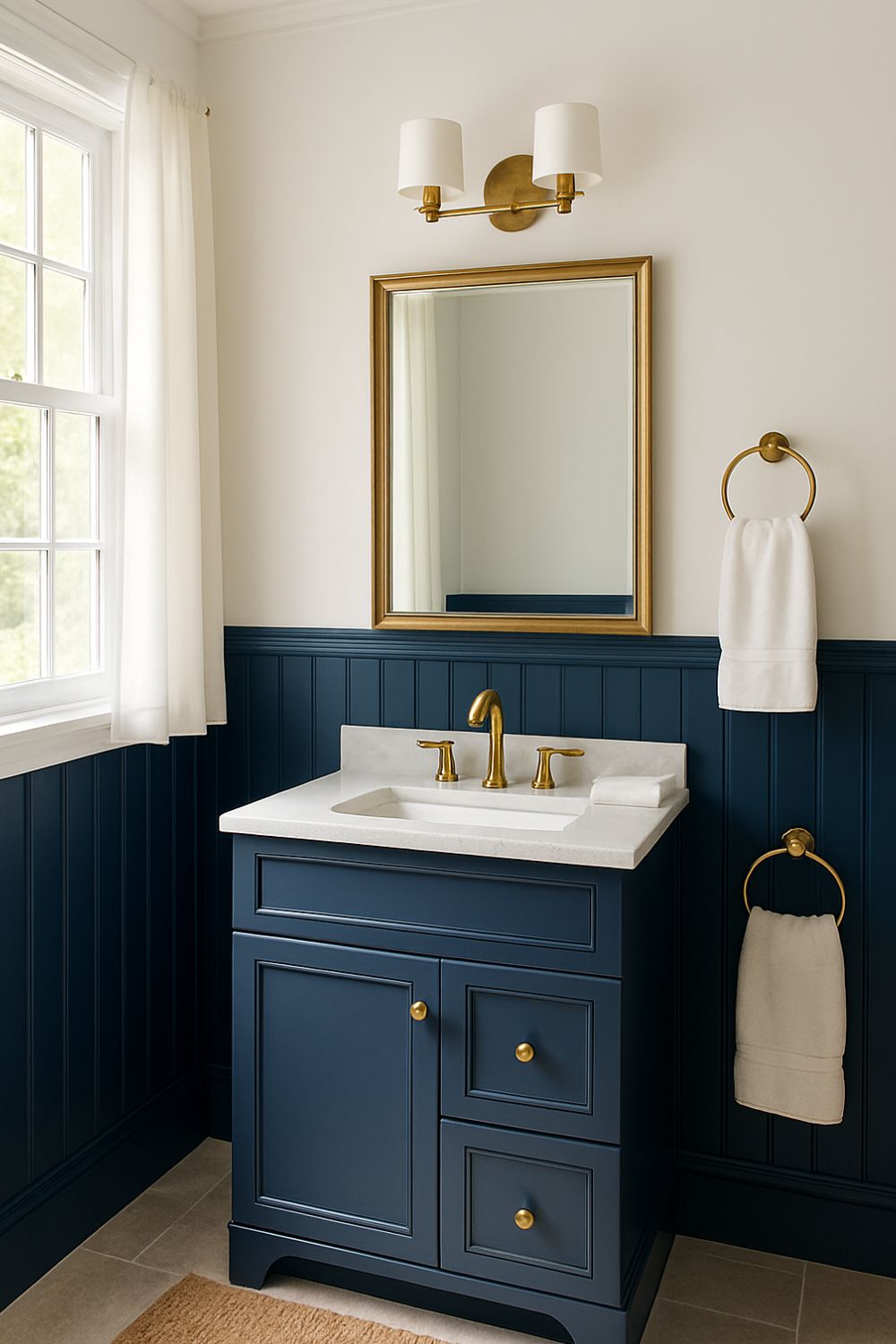 15 Navy Bathroom Ideas: Bold, Calming, and Deeply Sophisticated | Florgeous