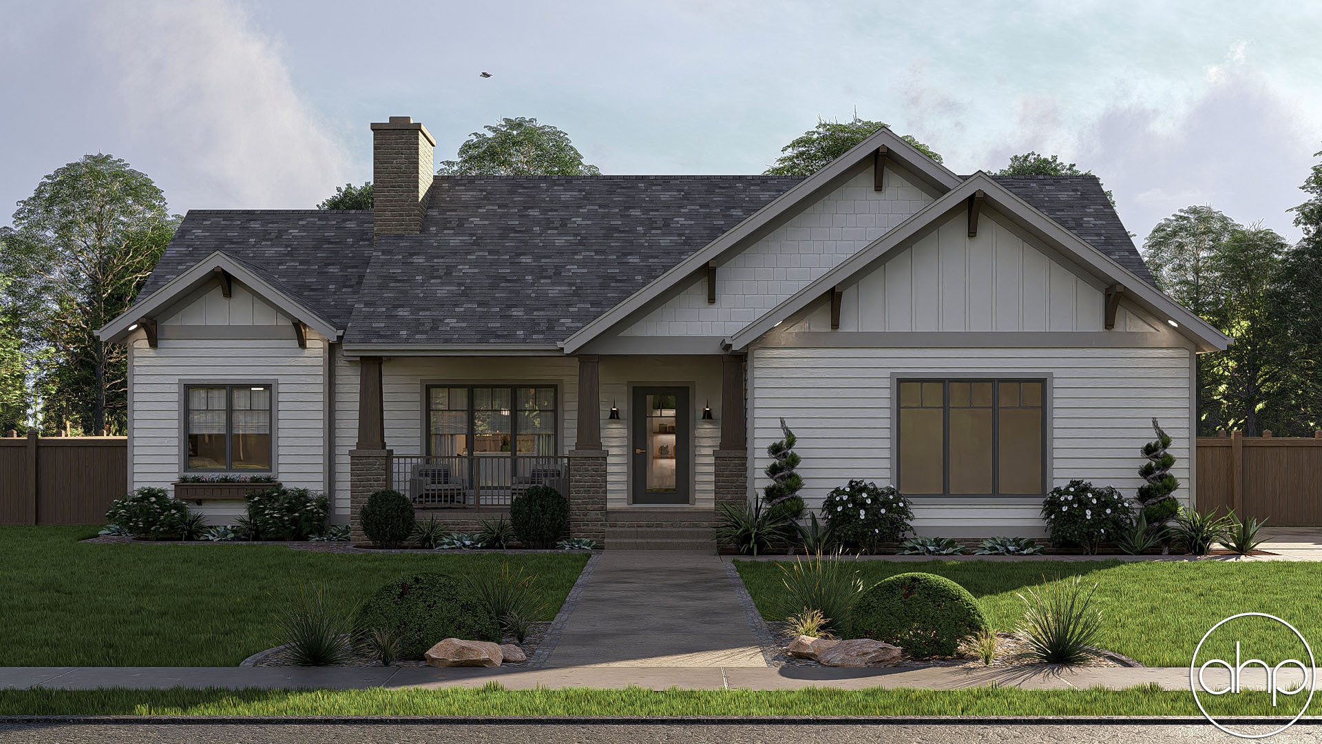 1286 Sq Ft 3-Bedroom 2-Bathroom Craftsman House Plan | Florgeous